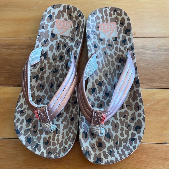 Reef | Shoes | Flipflops Little Girl Pink And Brown And Rose Gold ...